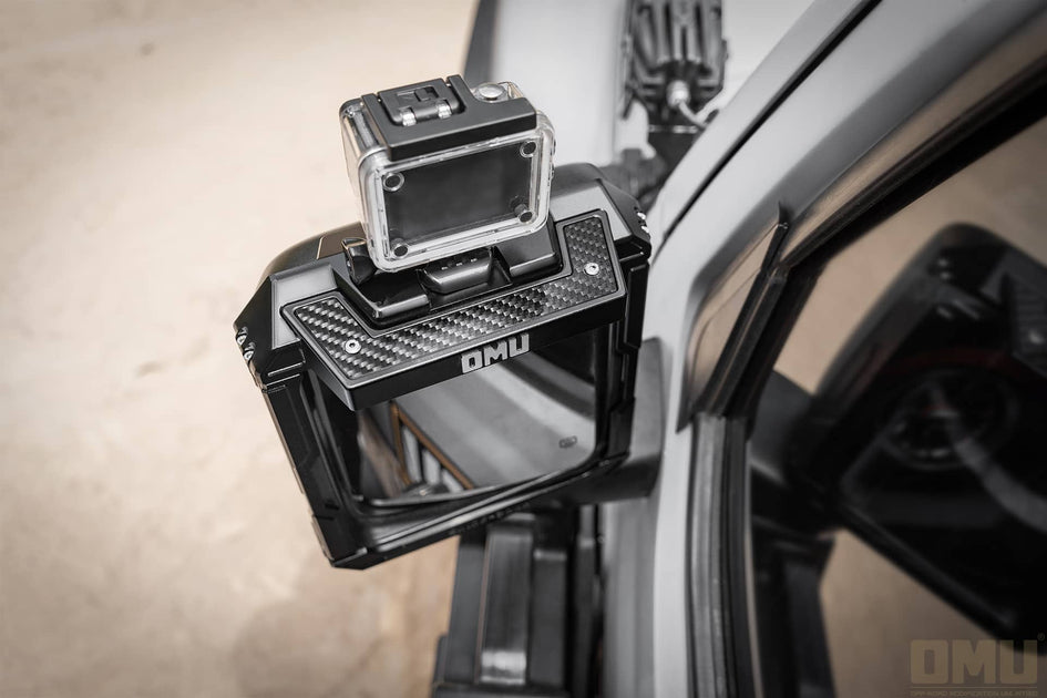 Genesis Series Aluminum Rearview Mirror Rain Shield Frame（17-24 Jeep W ...