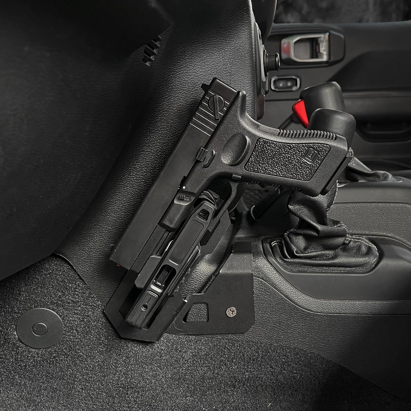 Center Console Metal Gun Holder for Double Stack Glock 9mm/SW40/357 Pi – Maiker Offroad