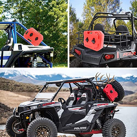 UTV ATV Gas Can Mount, Oil Mounting Holder Gas Tank Cans Holder Compat ...